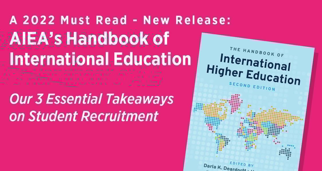 A 2022 Must-Read -- AIEA's Handbook of International Higher Education