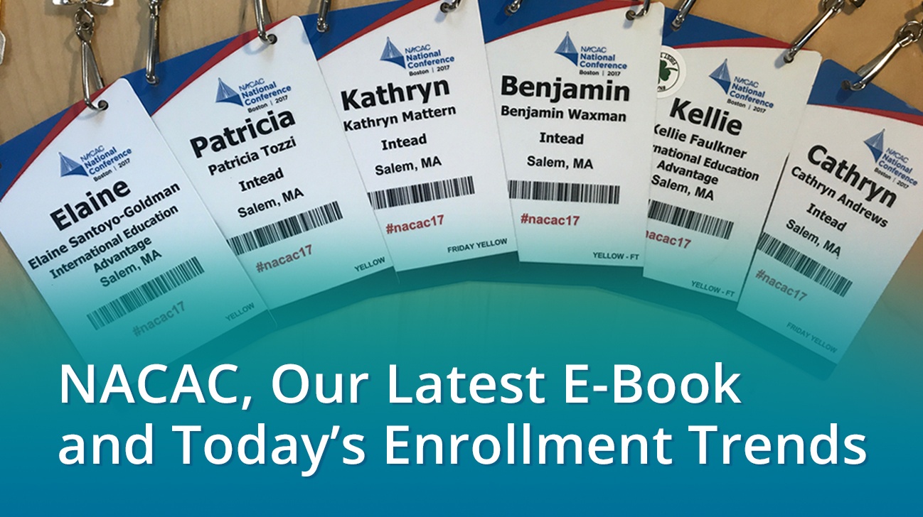 NACAC, Our Latest E-Book and Today’s Enrollment Trends